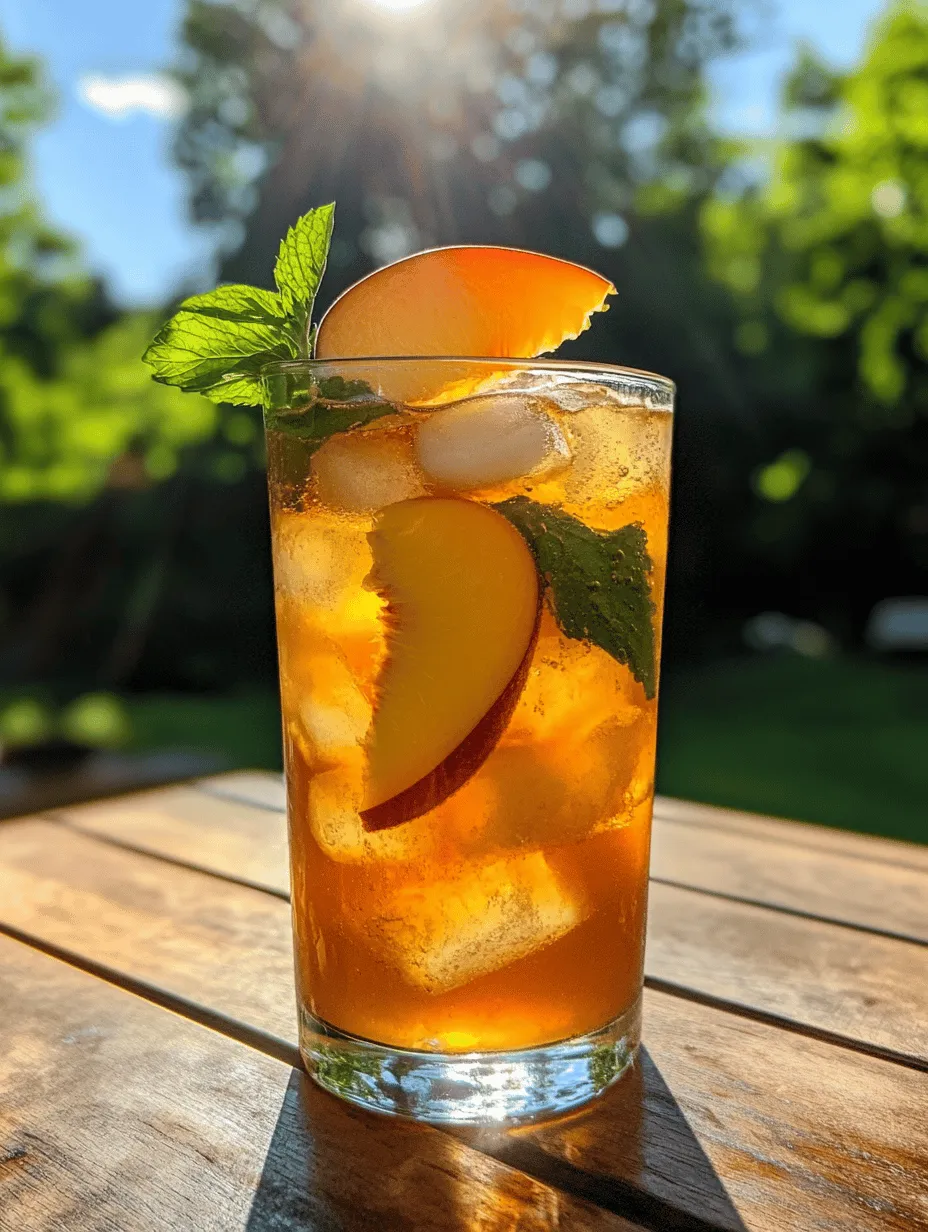 Refreshing Peach Iced Tea Delight: A Perfect Summer Beverage - Sanepe ...
