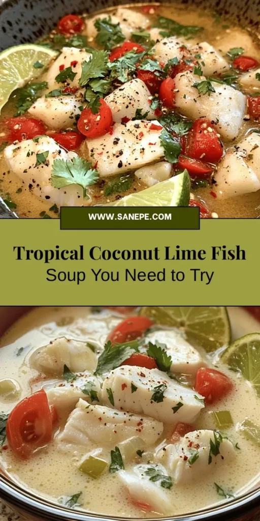 Coconut Lime Fish Soup Delight: A Culinary Journey - Sanepe Recipes