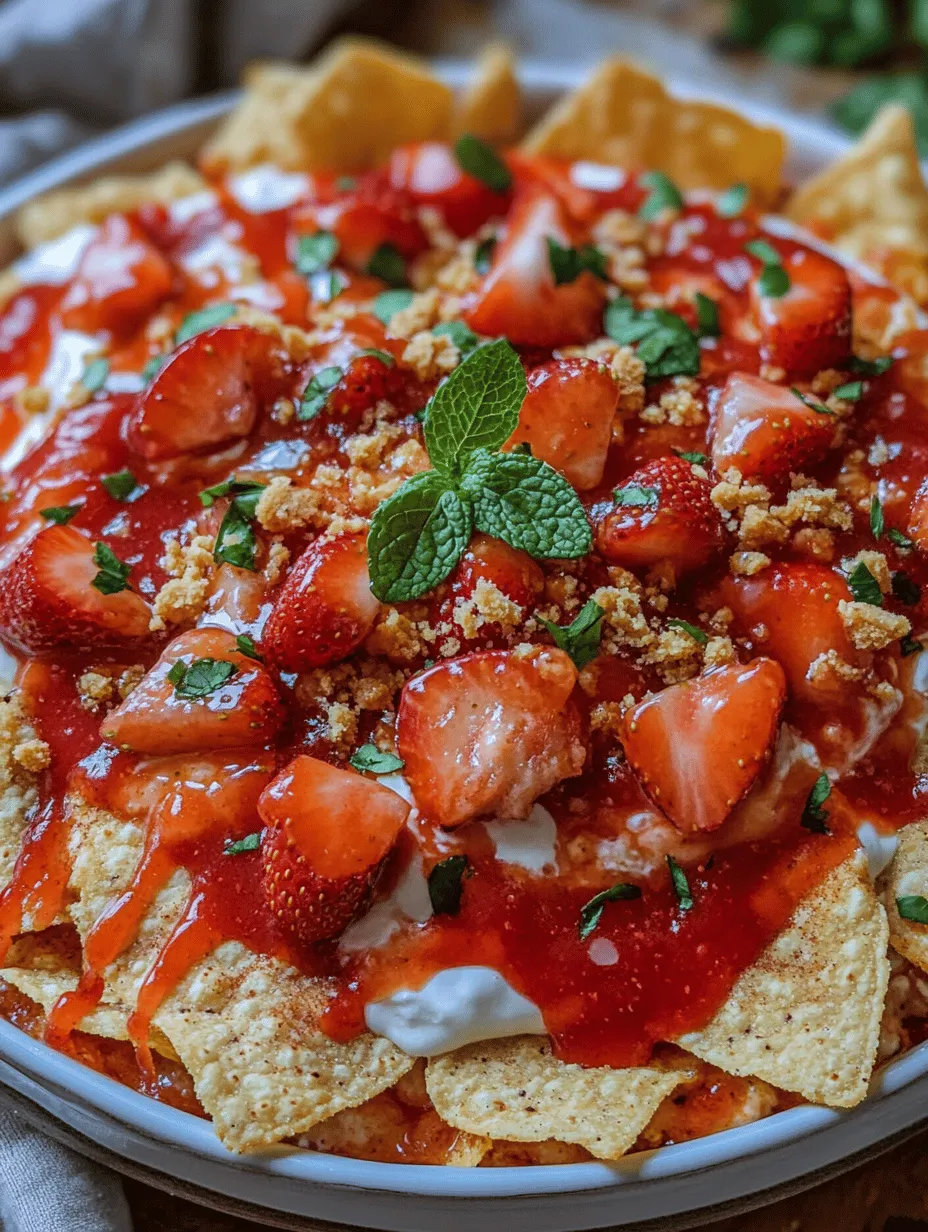 Indulge in Strawberry Cheesecake Nachos Delight: A Unique Dessert ...