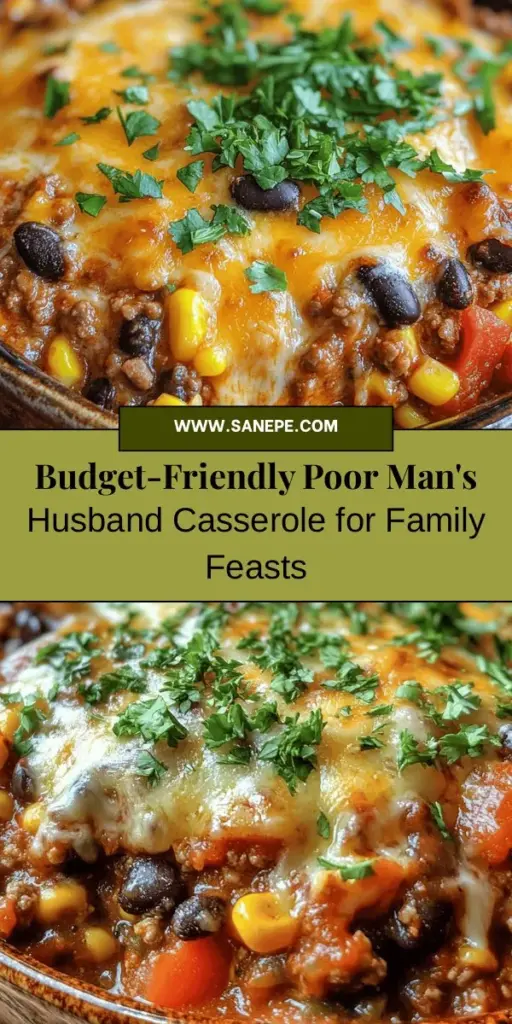 Poor Man's Husband Casserole: A Hearty Feast for Budget-Conscious ...